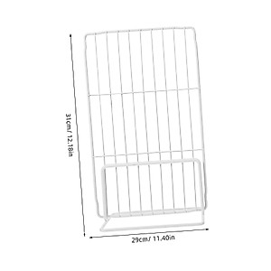 ABOOFAN Refrigerator Partition Metal Shelf Separators Replaceable Fridge Separator Wardrobe Clothes Separator Iron Mesh Divider for Freezer Refrigerator Divider Refrigerator Separators