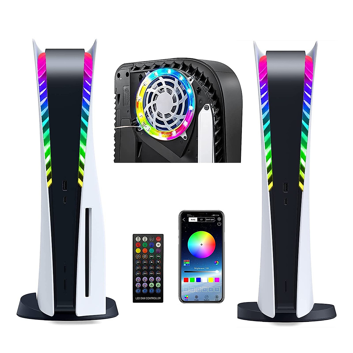 IMOFEE RGB LED Light Strip for PS5 - 400+ Effects