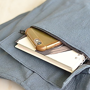 Your Cozy Boho Purses and Handbags Handmade Cotton Bag for Unisex (Cotton Black)