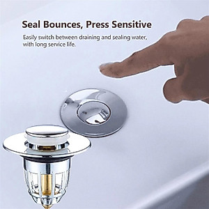 Pop-up Drain Filter Bathroom Shower Sink Filter Plug Wash Basin Hair Sink Strainer Kitchen Bathtub Stopper