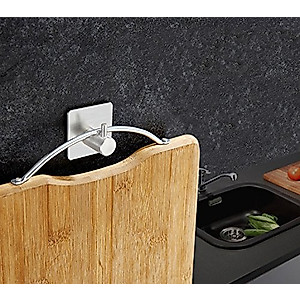 BQTime Super Power Heavy Duty Self Adhesive Hooks Stainless Steel Towel Robe Coat Clothes Bag Hanger Holder(2 Pack Single Hook), Wall Mounted, NO Drill, Waterproof, BQ003