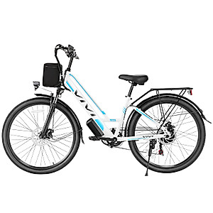 Vivi Electric Bike 500W Commuter Ebike 26" Electric City Cruiser Bicycle, 20 MPH Ebikes for Adults with 48V Removable Battery, Up to 50 Miles, Professional 7 Speed