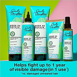 Carol's Daughter Born To Repair Leave In Hair Cream, Moisturizing, Curl Defining and Anti Frizz Hair Care for Curly Hair with Shea Butter, 6.8 Fl Oz