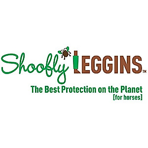 SHOOFLY Horse Leggins, Patented Loose Fitting Boots, Breathable Plastic Mesh (Orange/Yearling)