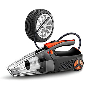 Accessory for car, it is a cleaning kit, a portable and comfortable wireless vacuum cleaner, to clean seats and has enough power to suck up animal hair, leaves everything clean and works at 12 v