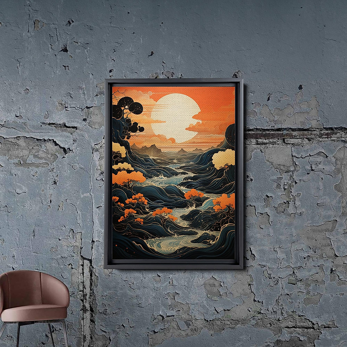 Green Textured Print,Green 3D Minimalist Print,Large Green Print,Green Abstract Wall Art,Modern Textured Wall Art, Minimalist Art