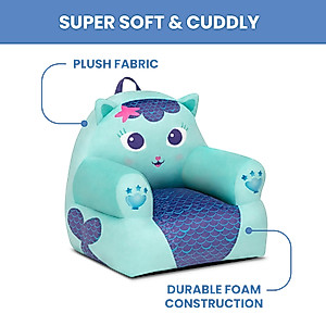 Delta Children - Gabby's Dollhouse Cozee Buddy Kids Chair, Blue