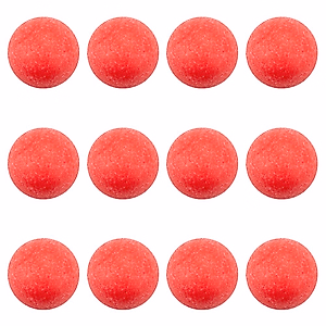 Brybelly Red Textured Foosballs for Standard Foosball Tables (Pack of 12)