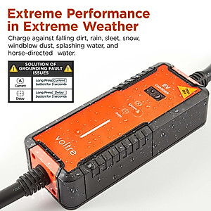 Voltre M2 Level 1 & 2 EV Charger for Tesla & EVs | 25 Ft MAX Cable | 10-32A | 110-240V Portable Electric Car Fast Charger |14-50, 5-15 Plug | Electric Vehicle Charger for J1772 Evs