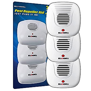 Bell and Howell Ultrasonic Pest Repellers with Extra Outlet - 3 Pack