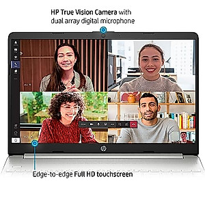 HP 15.6 Inch Touchscreen FHD Business Laptop Computer, Intel Core i7-1165G7 up to 4.7GHz, 4GB DDR4 RAM, 512GB PCIe SSD, 802.11AC WiFi, Bluetooth, Windows 10 Pro S, BROAG 64GB Flash Stylus