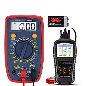 AstroAI Digital Multimeter with Ohm Volt Amp and Multi-Functional OBD2 Scanner- Bundle