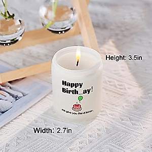 Funny Birthday Gifts for Girlfriend, Wife, Her, Fiancee- Unique Couple Happy Birthday Gift Ideas- Gag Women Bday Party Candle Presents from Boyfriend Husband Fiance Him- Lavender