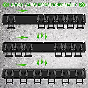 MENGXIANG Ski Wall Rack 6 Pairs of Ski Storage Rack Wall Mount Snowboard Rack for Home and Garage Skiing Storage Mount Holds Up to 300lbs