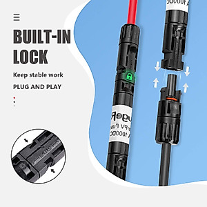 BougeRV 5PCS 15A Solar Fuses Holder Inline, 5PCS PV Inline Fuse Holders 15 Amp for Solar Panel and Solar Controller, Waterproof Solar Fuse Connector, Solar Surge Protection Device