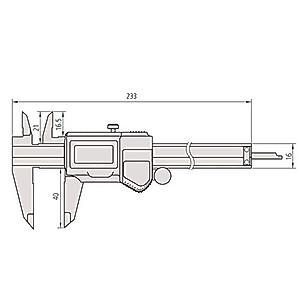 Mitutoyo 500-752-20, Coolant Proof Digimatic Caliper, 0-6", IP67, 0005" 0.01mm No SPC