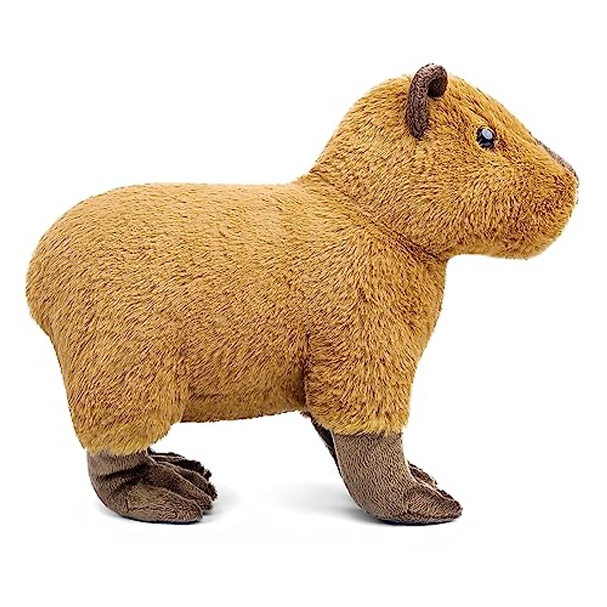 Frankiezhou Home Capybara Plush Toy - Lifelike Rodent 13” Capybara Stuffed Animals, Soft Wild Animals Crawling Capybara Unique Plushie Toys Model Dolls Collection for Kids