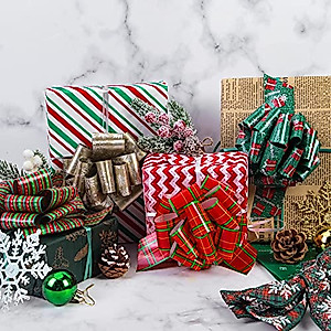 12 PCS Christmas Bows for Gift Wrapping, Large Pull Bows for Present, Accessory for Xmas Gifts, Bouquet, Basket, Bottles Gifts Decoration, Gift Wrapping and Present Decor