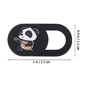 SOLUSTRE Computer Camera 3pcs Shield Laptop Computer Slide Cover Webcam Fashion Privacy Web Office Protector Cute Notebook Blocker Straw Pattern Phone Decor Camera Home Sticker Animal Guard Pc Camera