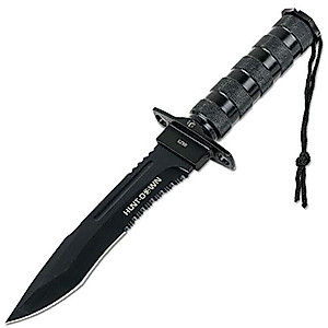 12" Hunting Survival Fixed Blade Knives Knife Camping Fire Starter Kit Hard S