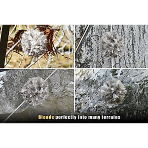 Standing Wolf Ultimate Navajo Wool Bow String Silencer Combo Pack (4 Pieces) | Traditional Archery Recurve Bowstring Silencer | Stick On Limb Noise Dampeners