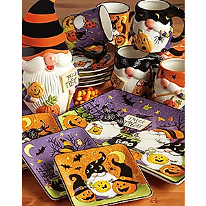 Certified International Halloween Gnomes 18 oz. 3-D Mugs, Set of 4, Multicolor