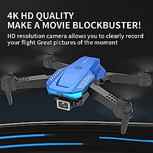 Xecvkr Drone with Dual 4K HD FPV Camera for Kids&Beginner - 2023 Remote Control Drone Gifts for Girls Boys Altitude Hold Headless Mode One Key Start Speed Adjustment 4 Channel Altitude