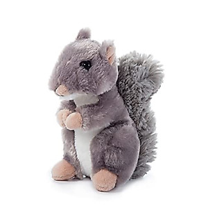 The Petting Zoo Squirrel Stuffed Animal Plushie, Gifts for Kids, Wild Onez Babiez Wildlife Animals, Squirrel Plush Toy 6 inches