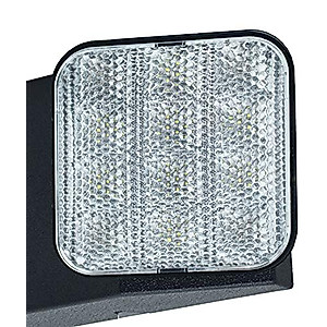 LFI Lights | Emergency Light | Black Housing | Two LED Adjustable Square Heads | Hardwired with Battery Backup | UL Listed | Contractor Standard | EL-2-B