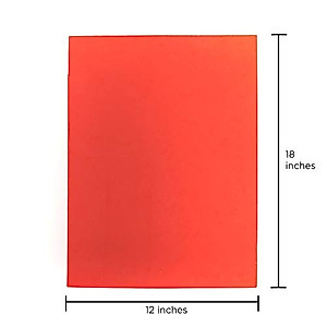 Horizon Group USA Rainbow Foam Sheets, 12" X 18", Pack of 12, Multi-Color