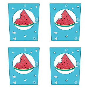 Metal Bookends, Book Stoppers Exquisite Beautiful Anti Slip Portable for Desktop for Study Room for Office (Watermelon)