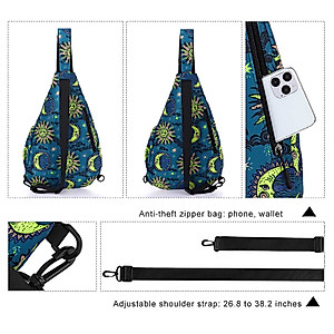HUA ANGEL Crossbody Sling Bag for Men & Women Lightweight Waterproof Chest Shoulder Bag for Travel Hiking & Everyday Use