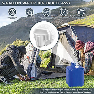 5-Gallon Water Jug Spigot, for 5 Gallon Coleman Water jug. Water Carrier Jug Replacement Faucet Assy. Compatible with Special Coleman 5 Gallon Water Carrier Model, Sealed and Durable Water Jug Spout.