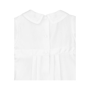 Petit Ami Baby Boys' Pique Christening Longall with Hat, 9 Months, White