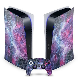 Head Case Designs Officially Licensed Anis Illustration Galaxy Art Mix Vinyl Faceplate Sticker Gaming Skin Decal Compatible With Sony PlayStation 5 PS5 Digital Edition Console and DualSense Controller