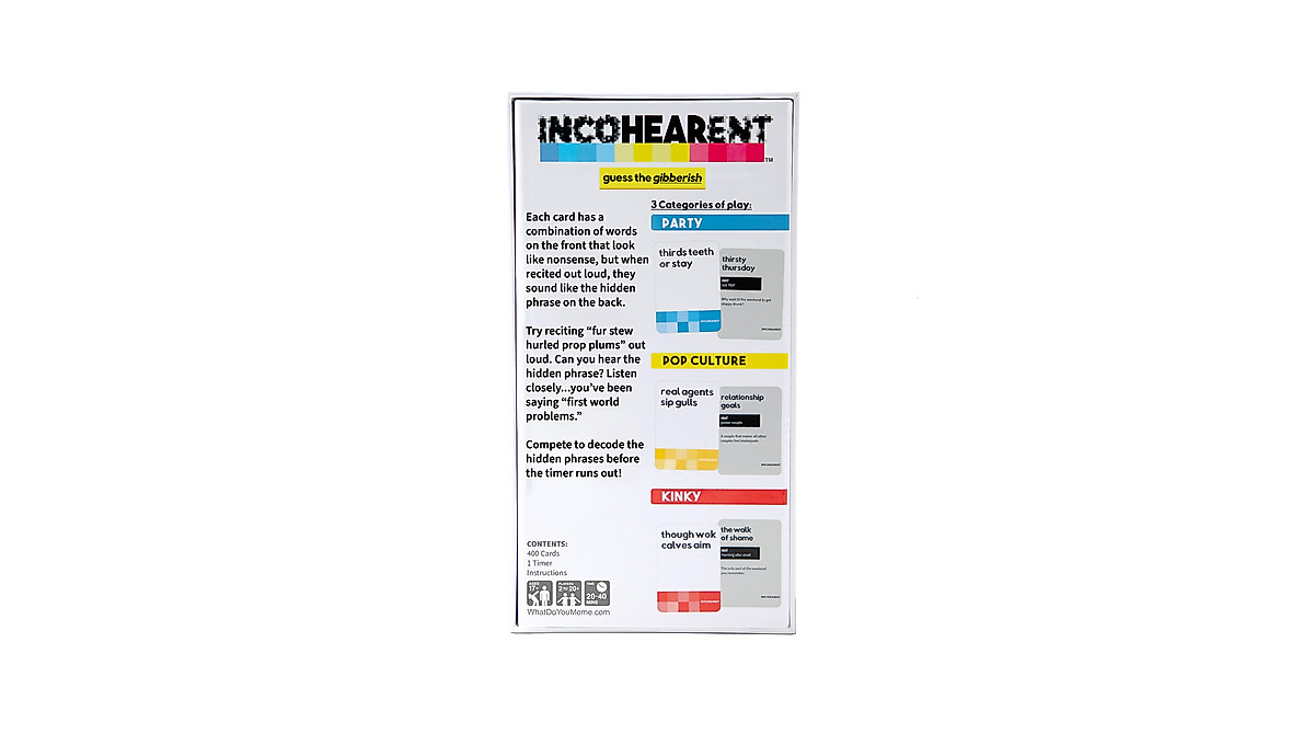 Incohearent Party Game by What Do You Meme? | Fun for Game Night