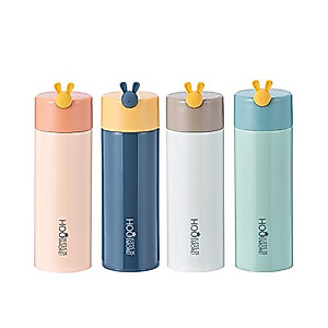 Litaymo Cute Stainless Steel Vacuum Insulated Water Bottle Double Wall Insulated Thermal Bottle Leakproof Vacuum Cup Travel Coffee Mug Green