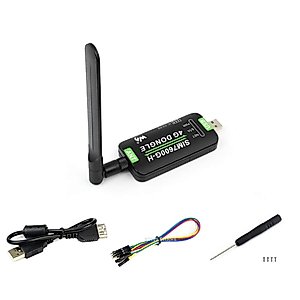 waveshare SIM7600G-H 4G DONGLE LTE USB Adapter for Industrial Grade 4G Communication and GNSS Positioning,Support/PC/Raspberry Pi/Drone/Industrial Computer,150Mbps Downlink Rate,Global Band Support