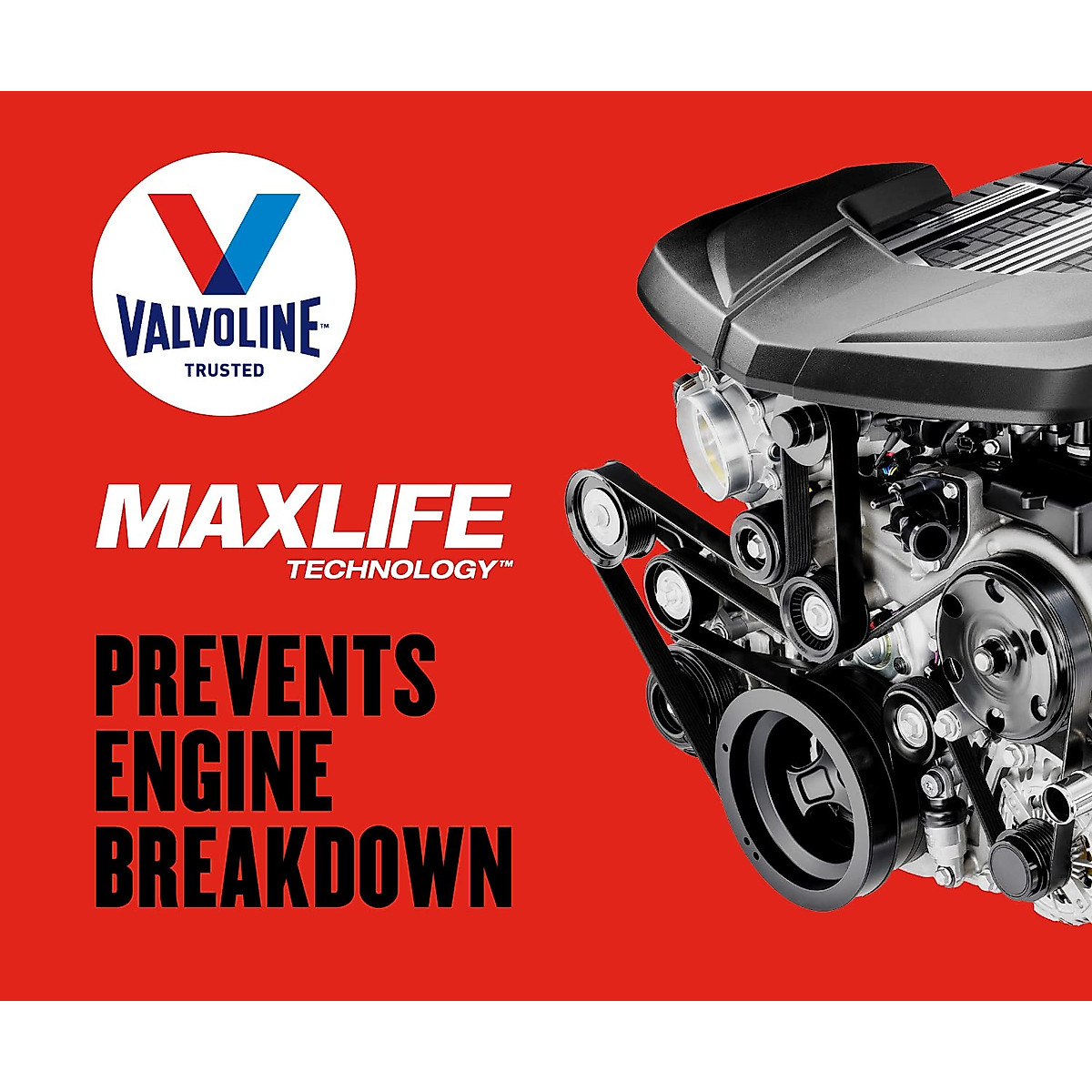 Valvoline High Mileage with MaxLife Technology SAE 5W-30 Synthetic Blend Motor Oil 5 QT