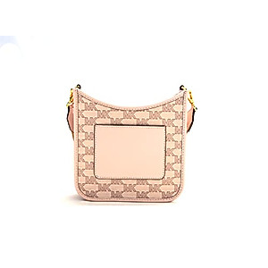 Michael Kors Briley Small Messenger Crossbody Bag Purse Handbag (POWDER BLUSH MULTI)