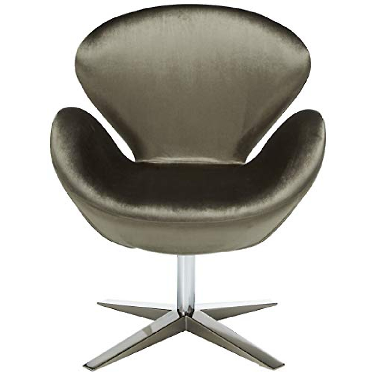 Christopher Knight Home Athena Velvet Modern Swivel Chair, Grey