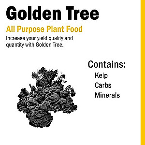 Humboldts Secret Golden Tree: Best Plant Food for Plants & Trees - All-in-One Concentrated Additive - Vegetables, Flowers, Fruits, Lawns, Roses, Tomatoes & More (16 Ounce)