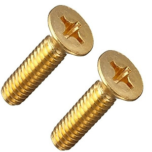 #8-32 x 1-1/4" Machine Screw, Brass, (inch) Head Style: Flat, (Quantity: 100) Drive: Phillips, Point: Thread: Coarse Thread (UNC), RoHS Compliant