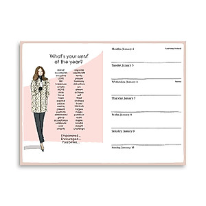 Blue Mountain Arts 2021 Weekly & Monthly Planner "When You Plant Positive Thoughts, Anything Is Possible..." 8 x 6 in. Spiral-Bound Date Book for Her, by Heather Stillufsen