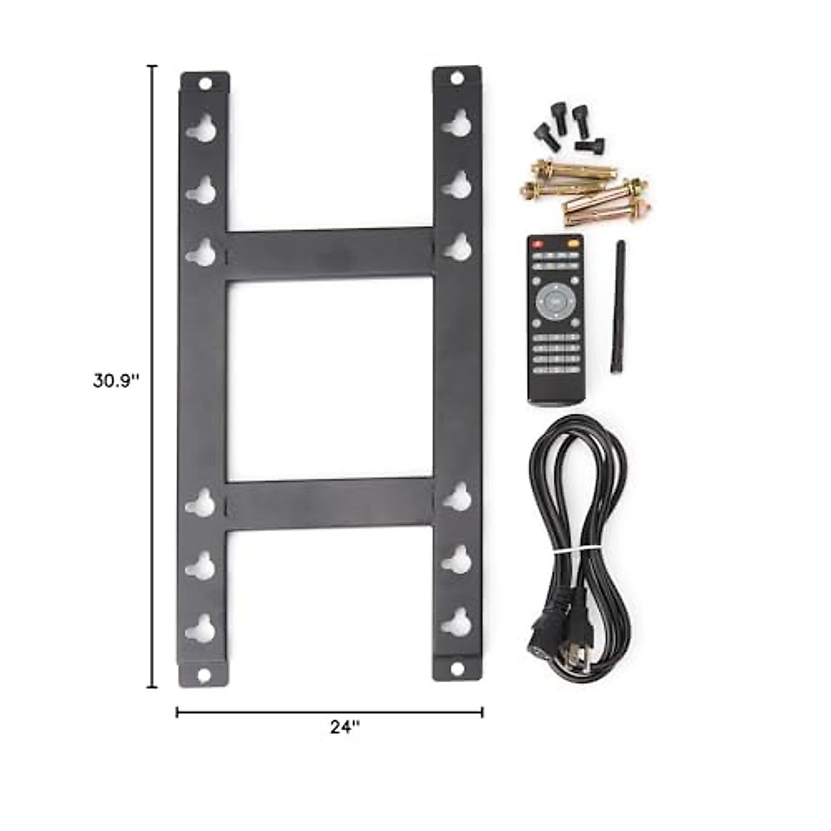 Displays2go 32" Wall Mounted Digital Signage Mirror with Motion Sensor, Android 7.1 - Silver (DGMM32)