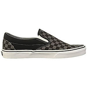 Vans Classic Slip-On, Black/Pewter Checkerboard Size 9 Women/7.5 Men