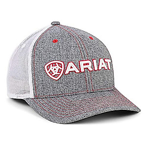 Ariat Men's Heather Mesh Back Shadow Cap, Gray, One Size