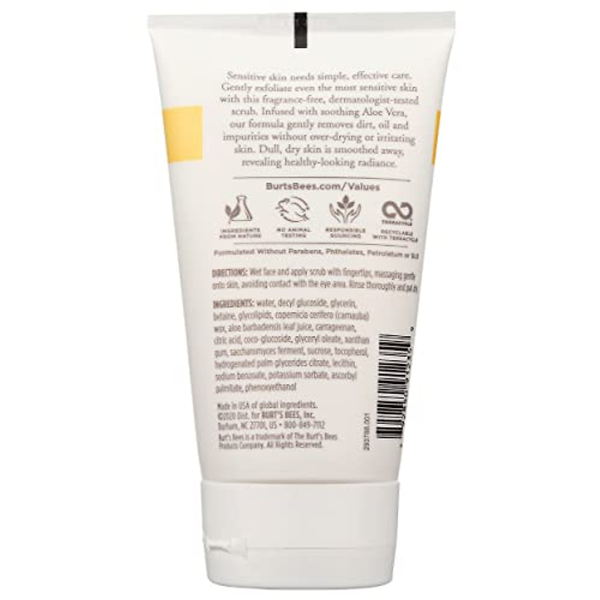 Burts Bees Sensitive Gentle Facial Scrub, 4 FZ