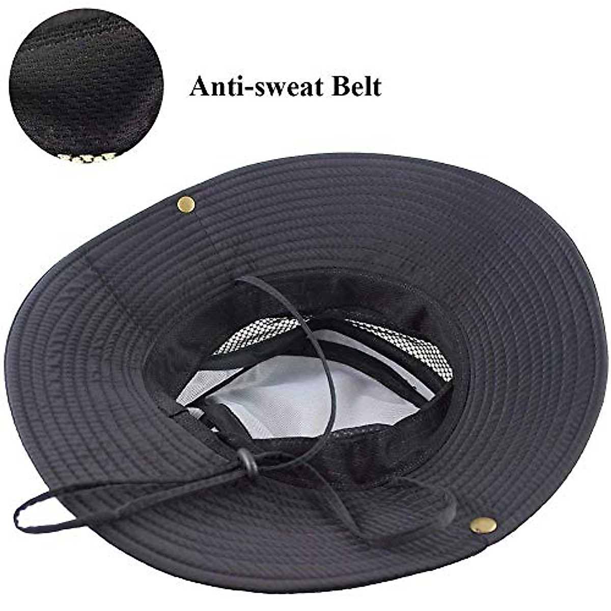 Men Women Sunscreen Cooling Hat Ice Cap Heatstroke Protection Cooling Cap Wide Brim Sun Hat with UV Protection Coffee
