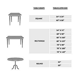 Maison d' Hermine 100% Cotton Table Cloth Colmar Tabletop Cover Kitchen Dining Tablecloth Great for Parties Wedding Use Spring/Summer (Rectangle, 54"x72")